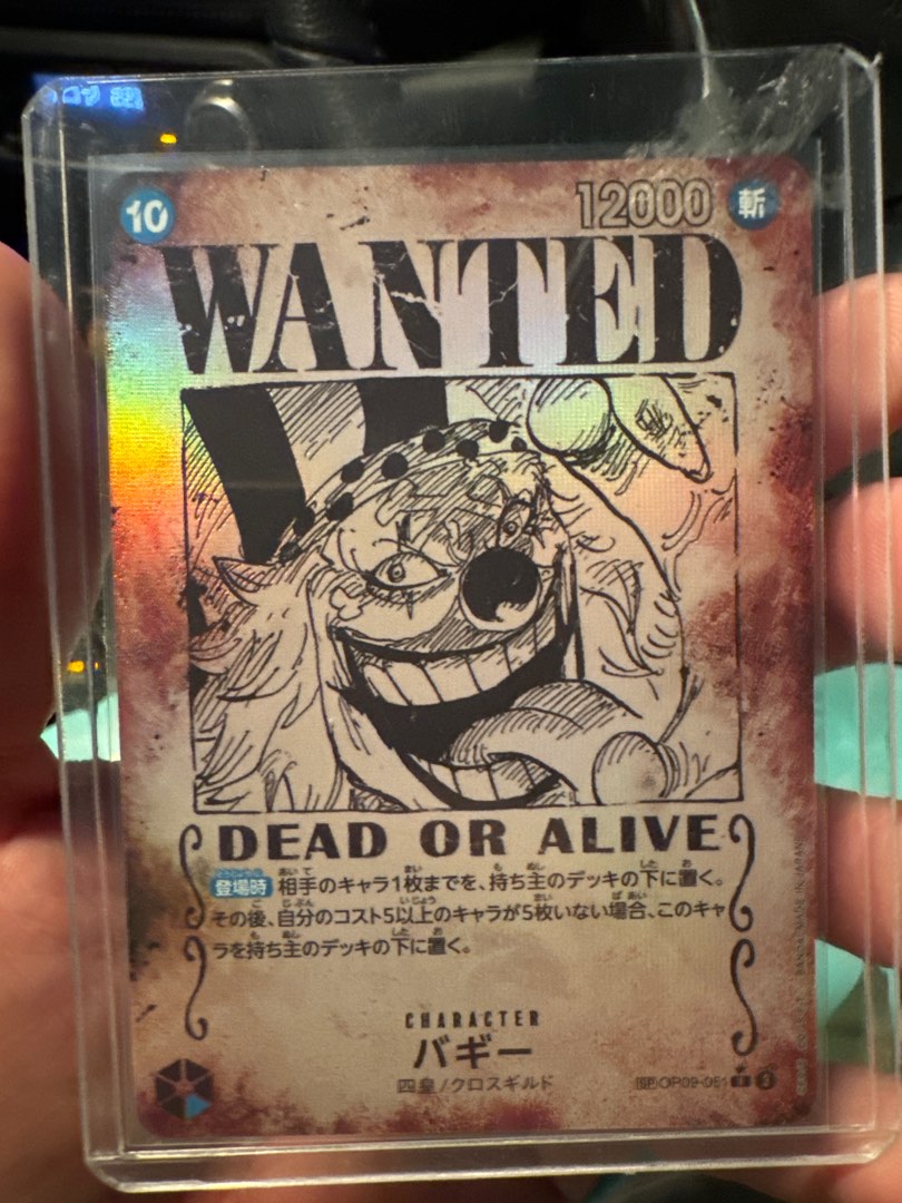 One Piece Card Game - Buggy Wanted Card, Hobbies & Toys, Toys & Games ...