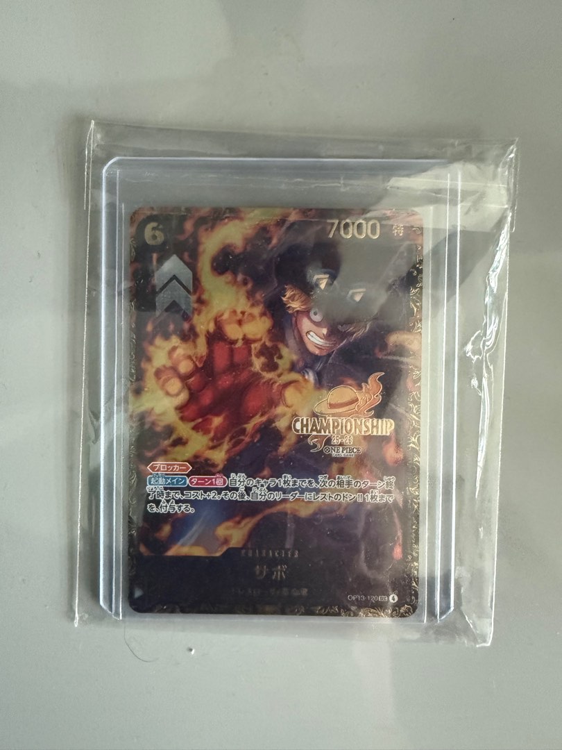 One Piece Championship CS Sabo, Hobbies & Toys, Toys & Games on Carousell