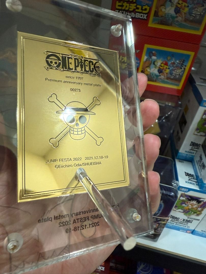 One Piece Jump Festival 2022 Serialized Luffy Limited Edition Metal ...