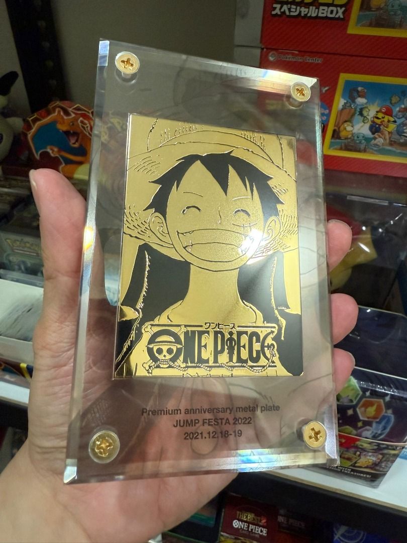 One Piece Jump Festival 2022 Serialized Luffy Limited Edition Metal ...