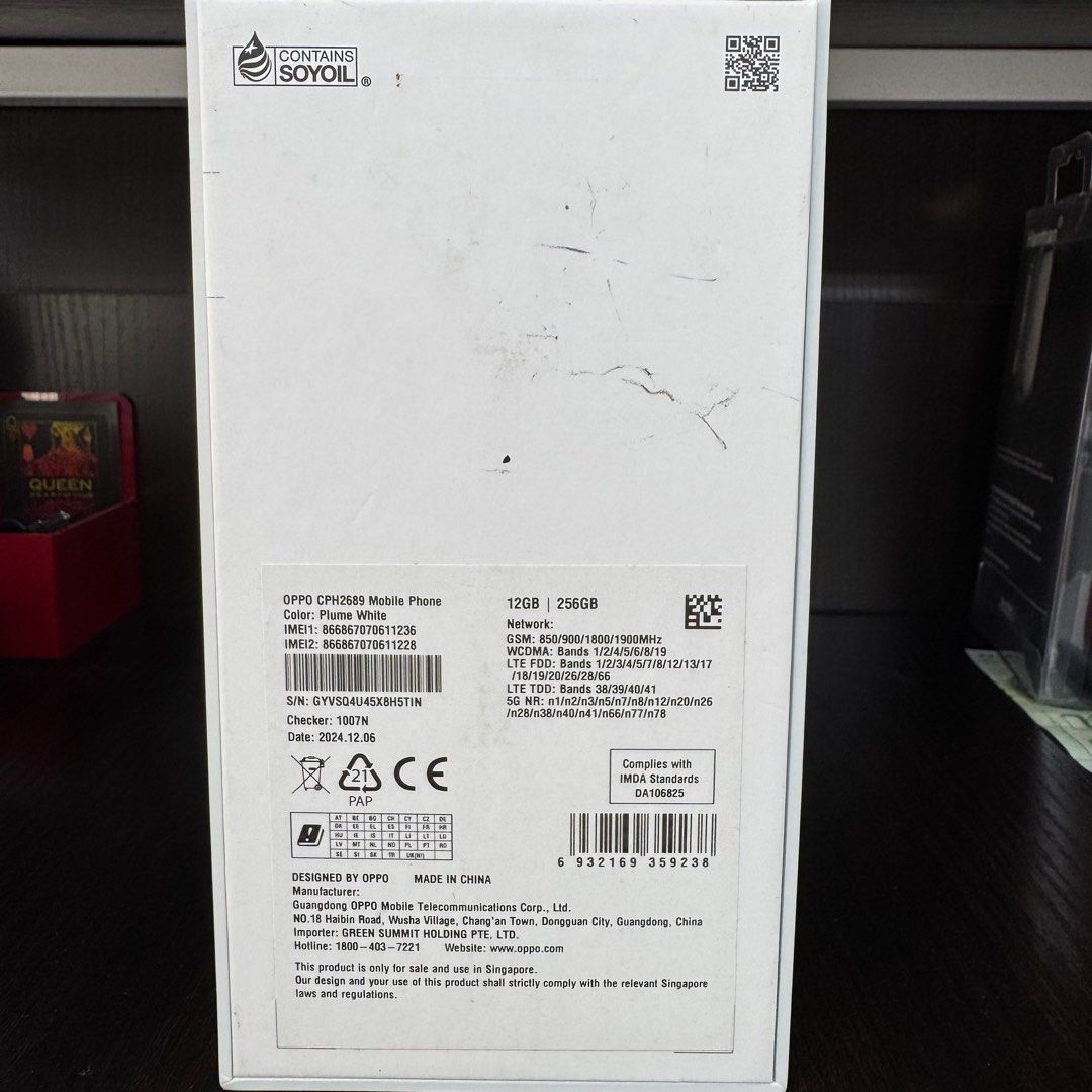 Oppo Reno 13 5G 256GB Plume White, Mobile Phones & Gadgets, Mobile ...