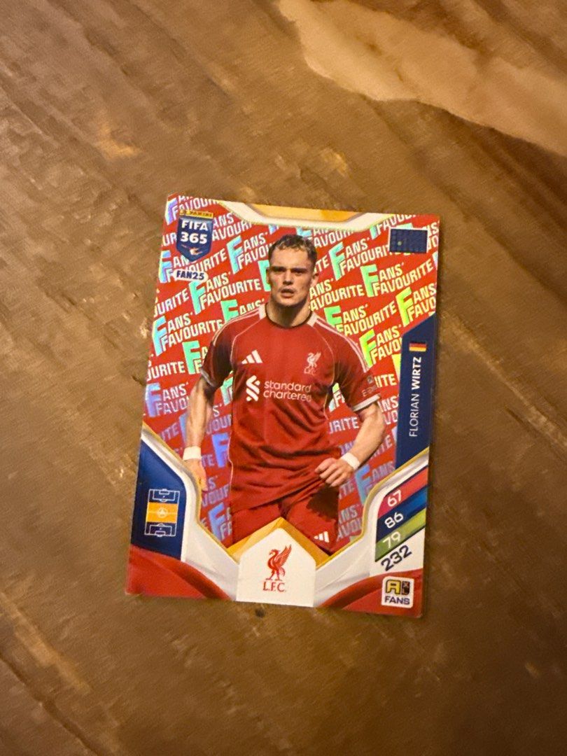 Panini 2026 Fans' Favourite Florian Wirtz, Hobbies & Toys, Toys & Games ...