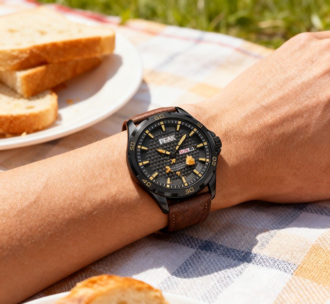 Peak Quartz Watch - Black and Gold, Men's Fashion, Watches ...