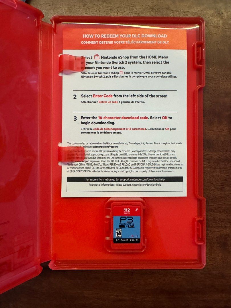 Persona 3 Reload Switch 2, Video Gaming, Video Games, Nintendo on Carousell