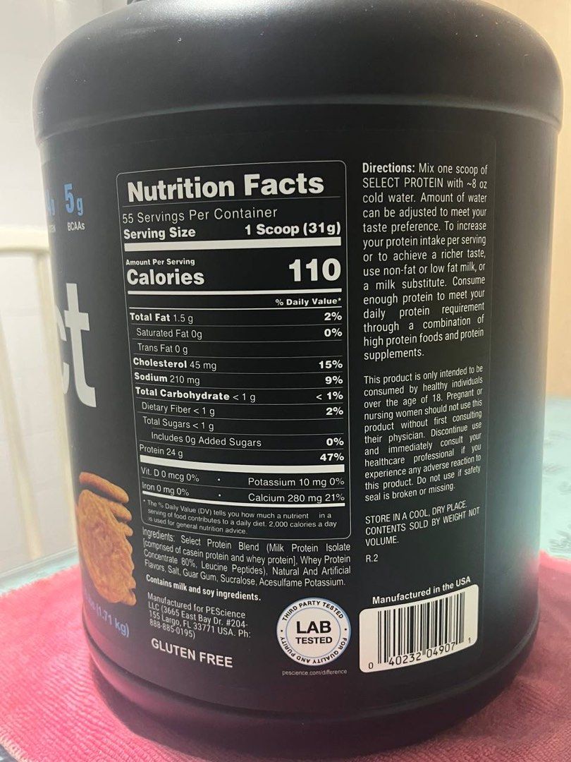PEScience Select Protein - Snickerdoodle Flavor, Health & Nutrition ...
