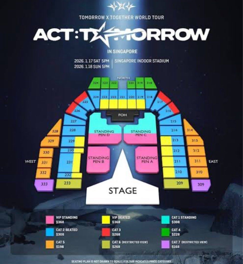 [Physical Ticket] TXT Tomorrow X TogetherWorld Tour Tickets, Tickets ...