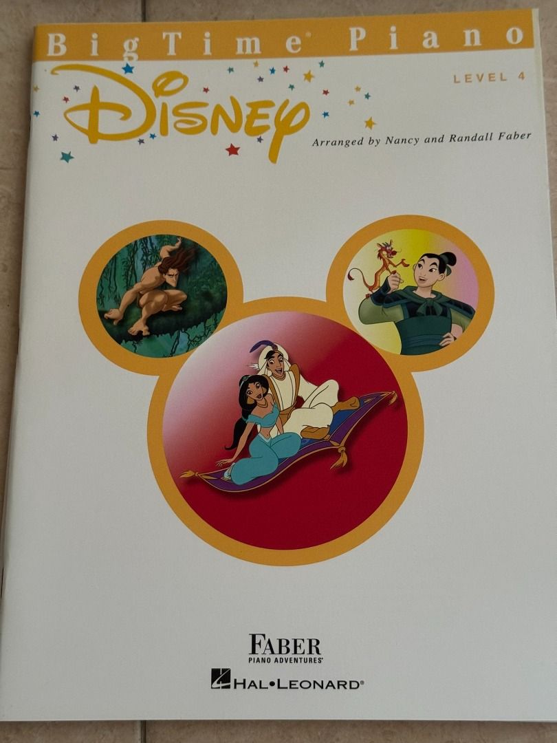 Piano Sheet Music Score Disney BigTime Piano Level 4, Hobbies & Toys ...
