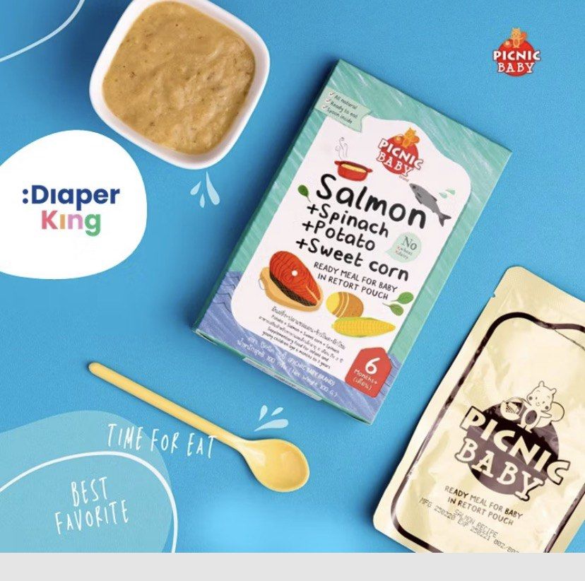 Picnic Baby Ready Meal - Salmon, Spinach, Potato & Sweet Corn, Food ...