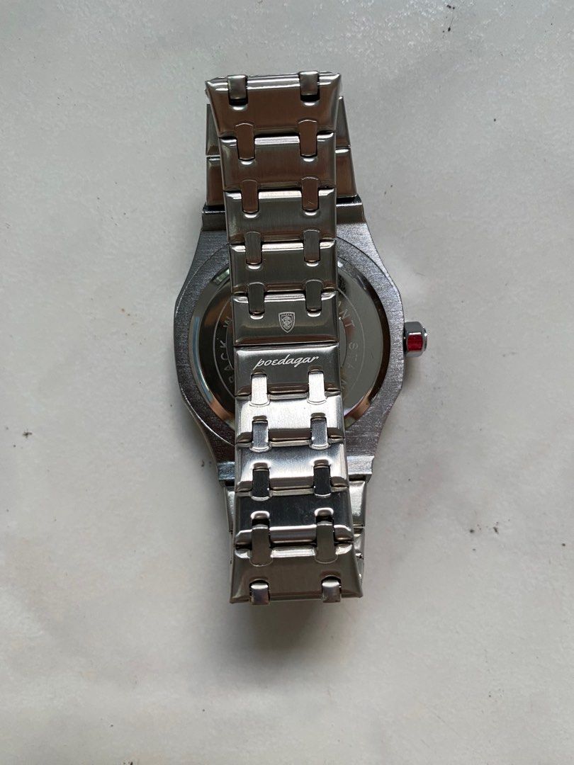 Poedagar 924 Black Quartz Watch, Men's Fashion, Watches & Accessories ...