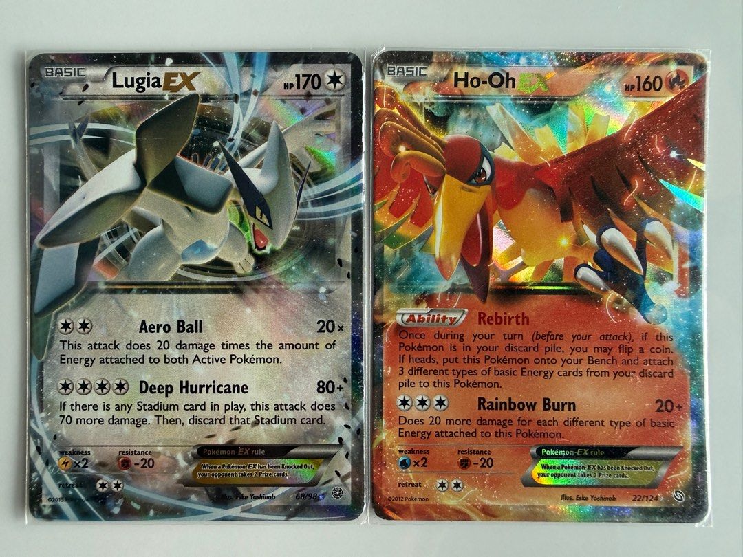 Pokemon EX Cards - Lugia EX & Ho-Oh EX, Hobbies & Toys, Toys & Games on ...