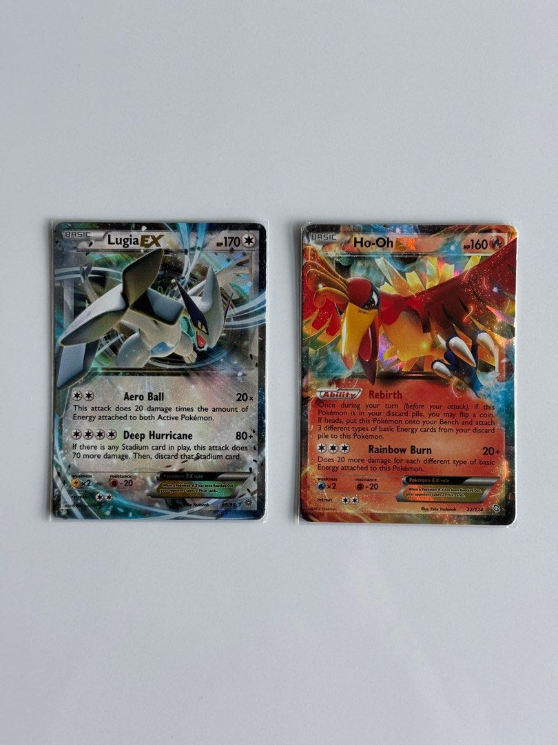 Pokemon EX Cards - Lugia EX & Ho-Oh EX, Hobbies & Toys, Toys & Games on ...