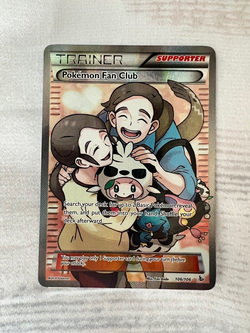 Pokemon Fan Club Trainer Card 106/106 Flashfire XY, Hobbies & Toys ...