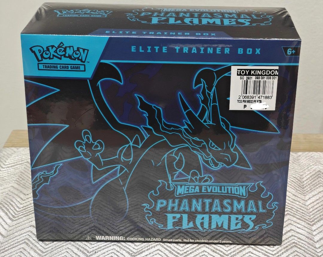 Pokemon Mega Evolution Phantasmal Flames Elite Trainer Box, Hobbies ...