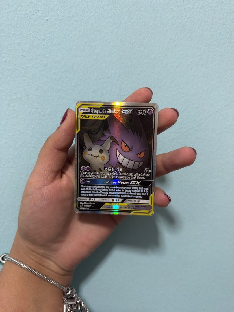 Pokemon TCG Gengar & Mimikyu GX Tag Team Card, Hobbies & Toys, Toys ...