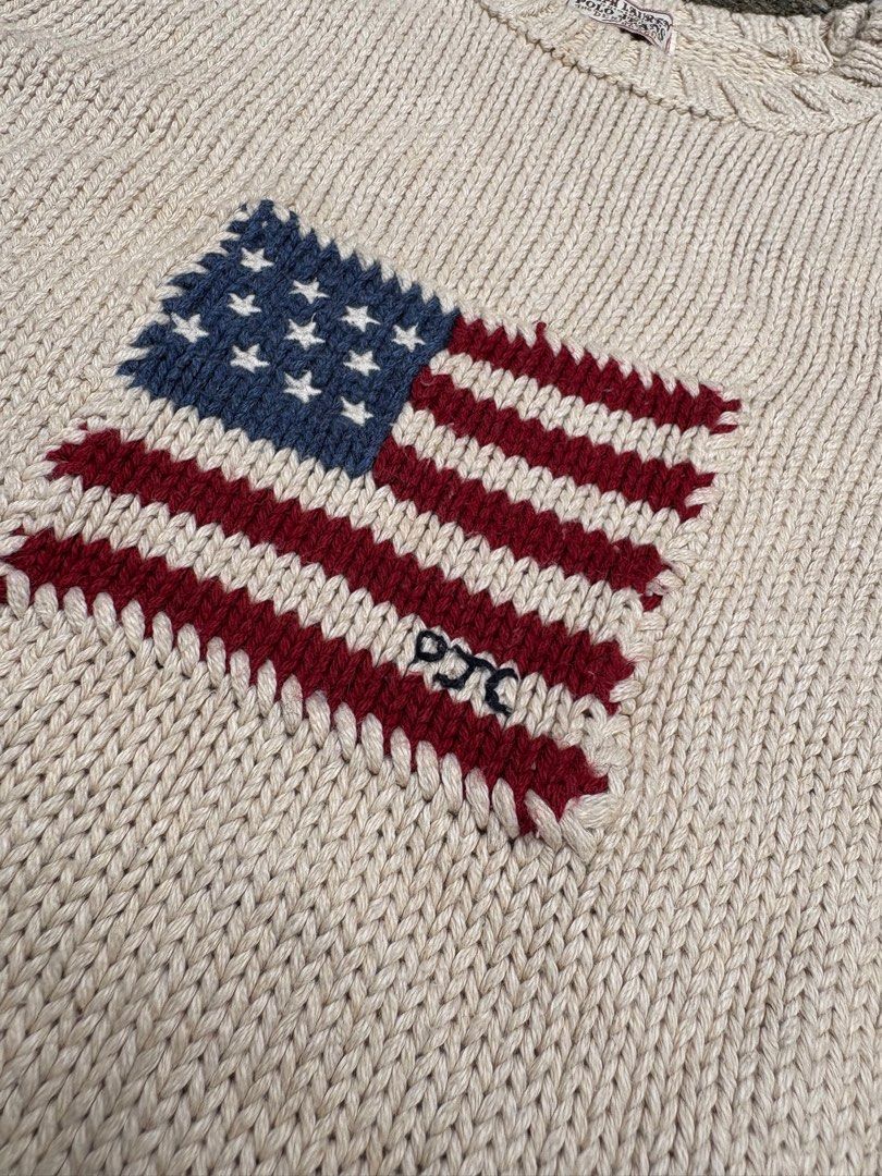 Polo By Ralph Lauren Flag Knit Wear, Men's Fashion, Coats, Jackets and ...