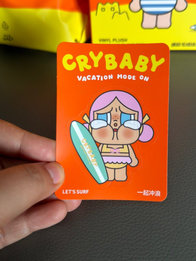 POP MART CRYBABY Vacation Mode On - Let's Surf, Hobbies & Toys, Toys ...