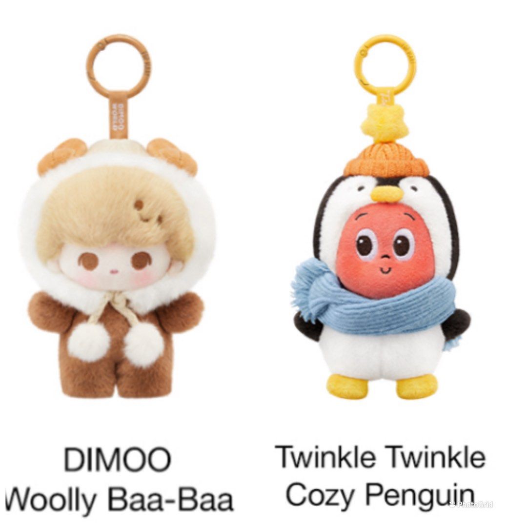 Popmart fluffy and cozy BNIB Dimoo and twinkle penguin, Hobbies & Toys ...