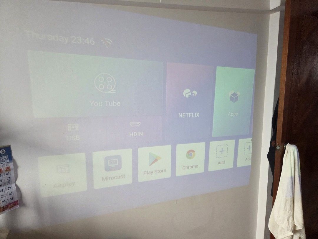 Portable Projector with Stand and Remote, TV & Home Appliances, TV ...