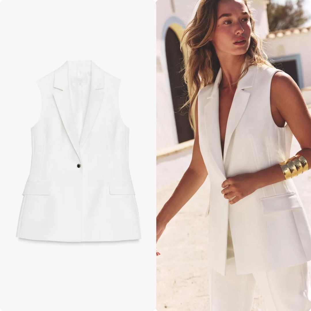 PRE ORDER 🇯🇵 Zara waistcoat, Women's Fashion, Tops, Others Tops on ...