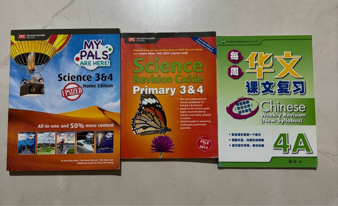 Primary 3 & 4 Science & Chinese Textbooks, Hobbies & Toys, Books ...