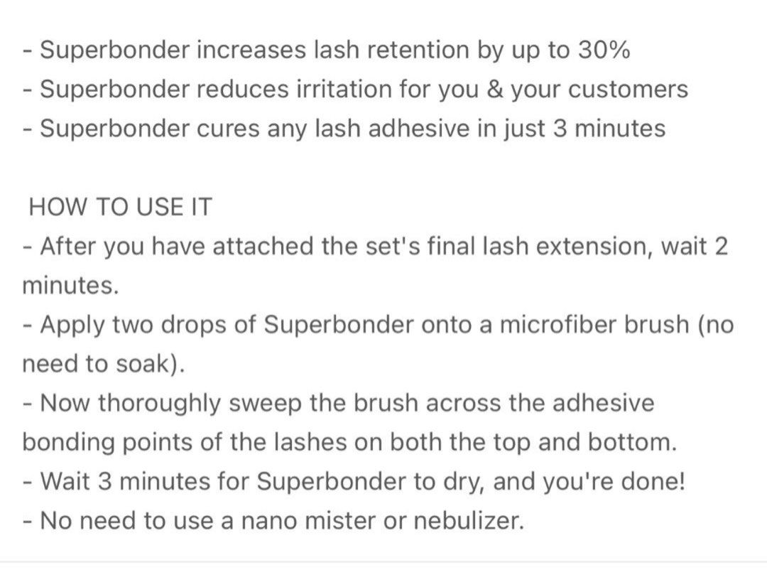 Project Lash Boss Superbonder - Ruthie Belle superbonder 15ml, Beauty ...