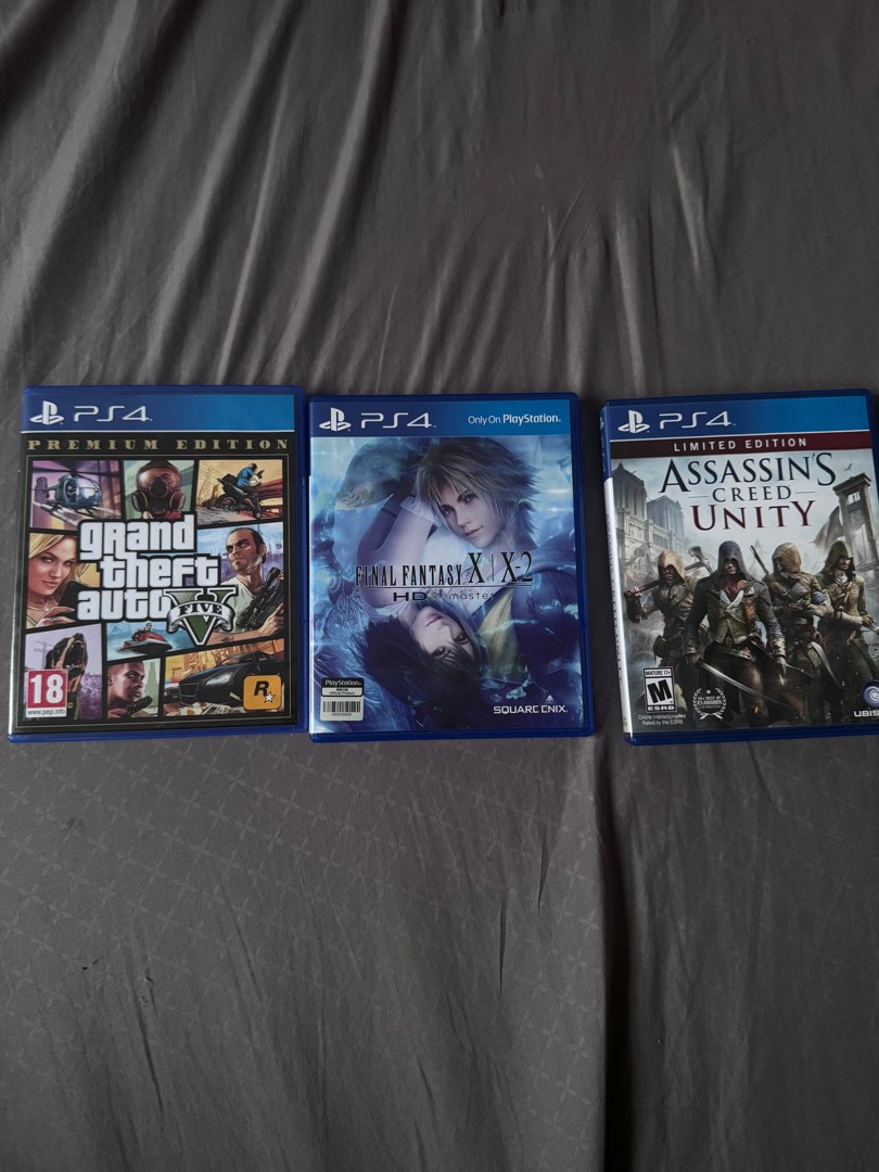 PS4 Games - Grand Theft Auto V, Final Fantasy X/X-2, Assassin's Creed ...