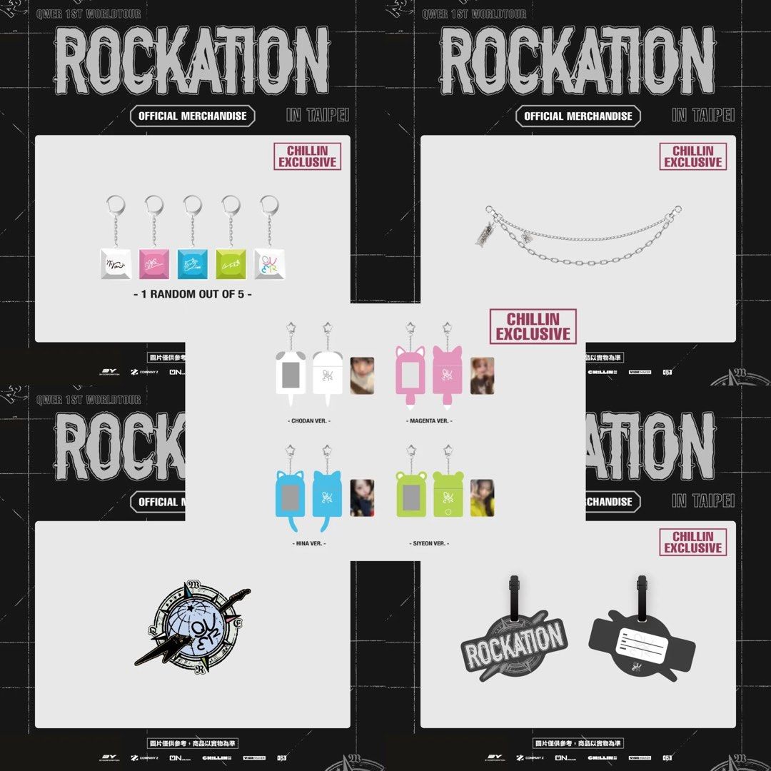 QWER Rockation in Taipei Official Merchandise, Hobbies & Toys ...