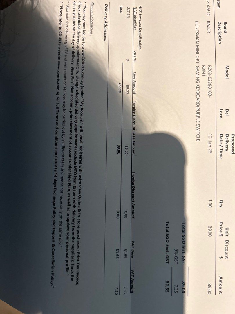 razer huntsman mini purple switch, Computers & Tech, Parts ...