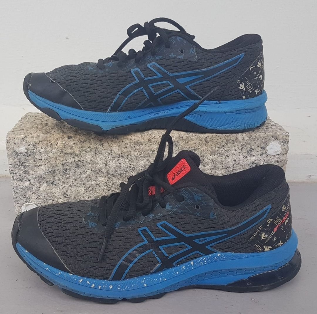 Retro ASICS GT-1000 9 GS Sneakers, EU 38, CM 24, Cool Black & Electric ...