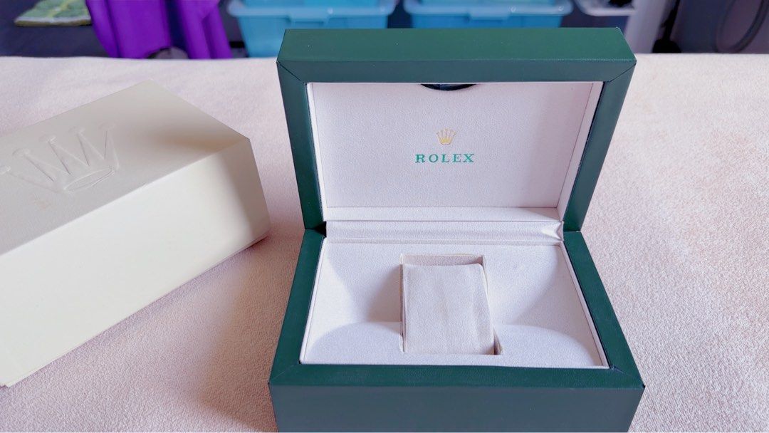 Rolex Watch Box - Green and White, Luxury, Watches on Carousell