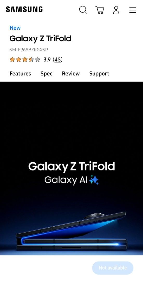 Samsung Galaxy Z Trifold Black 512GB, Mobile Phones & Gadgets, Mobile ...