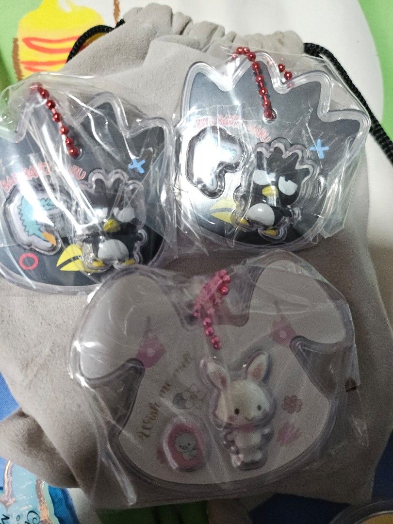 Sanrio Badtz-Maru & Bunny Keychains - Brand New, Hobbies & Toys, Toys ...