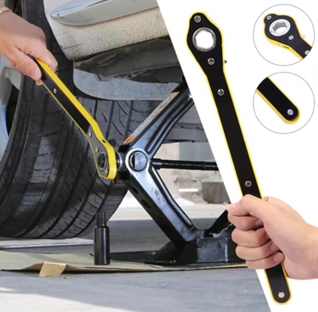 Scissors Jack Ratchet Wrench, Car Accessories, Accessories on Carousell