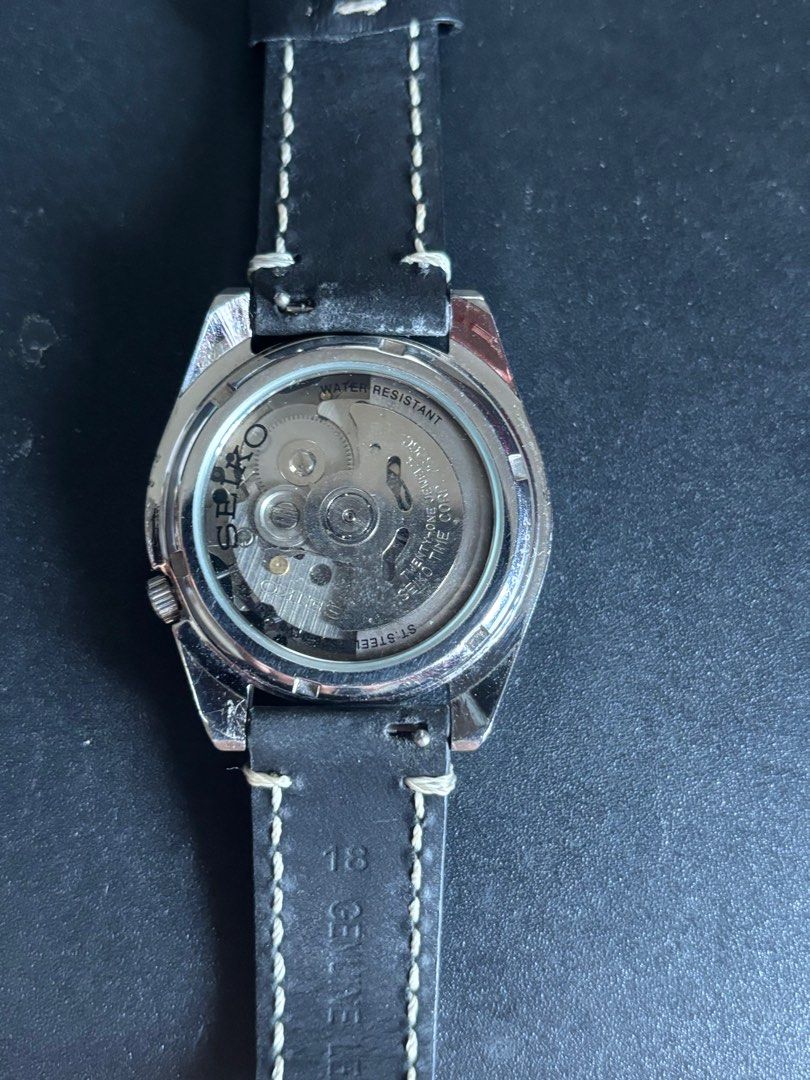 Seiko 5 Automatic Watch with Black Dial, Men's Fashion, Watches ...