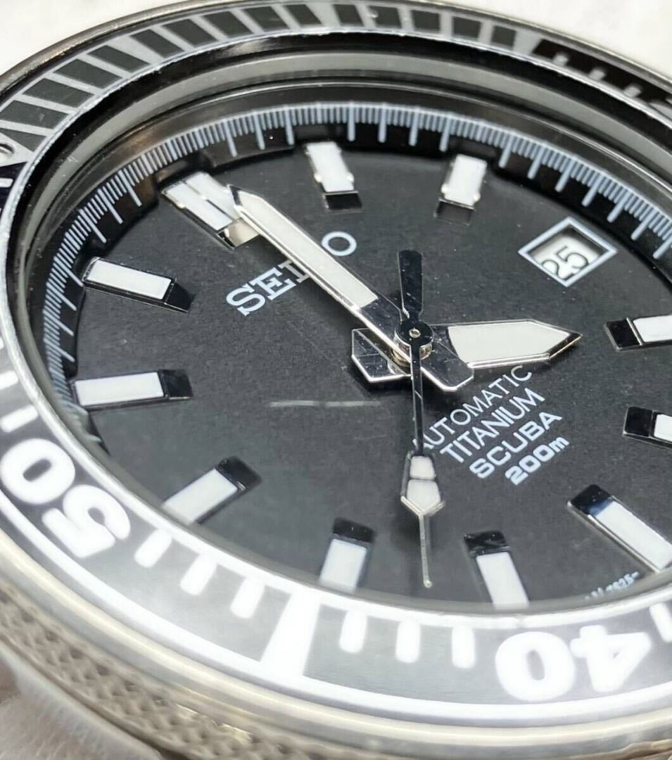 Seiko Samurai Titanium Diver Automatic Prospex 7S25-00D0, Men's Fashion ...