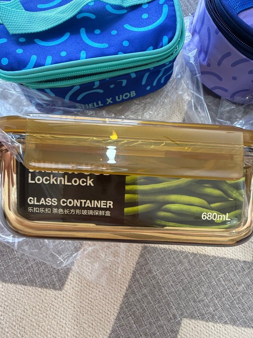 Shell x UOB Lunch Set with LocknLock Containers, Furniture & Home ...