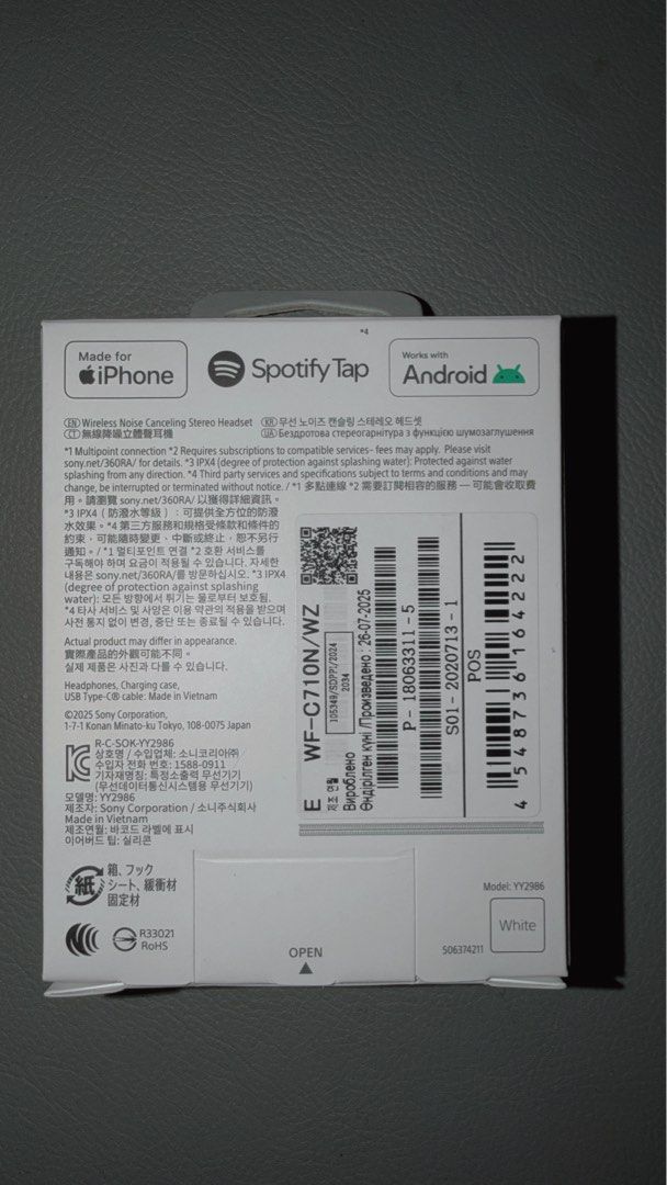 Sony WF-C710N Wireless Noise Cancelling Headphones, Audio, Headphones ...