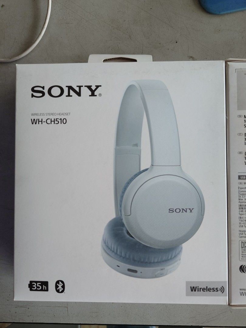 Sony WH-CH510 Wireless Headphones - White, Audio, Headphones & Headsets ...