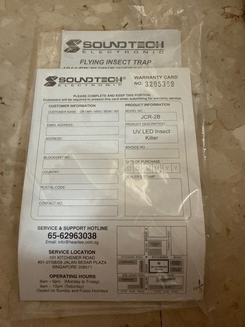 Soundtech JCR-28 UV LED Flying Insect Killer, Furniture & Home Living ...