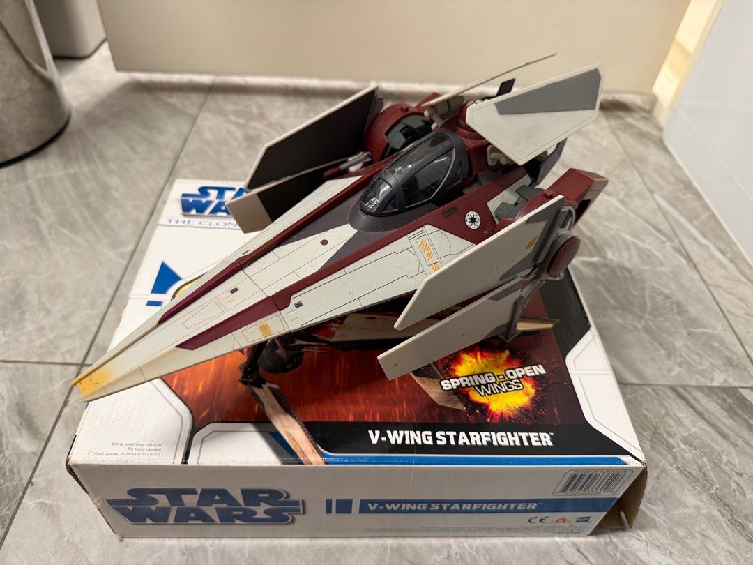Star Wars The Clone Wars V-Wing Starfighter, Hobbies & Toys, Toys ...