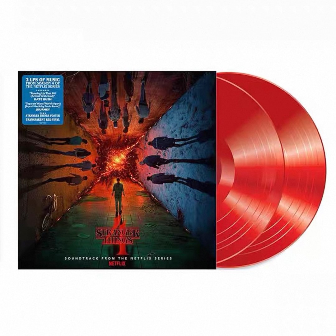 stranger things season 4 OST red vinyl, Hobbies & Toys, Music & Media ...