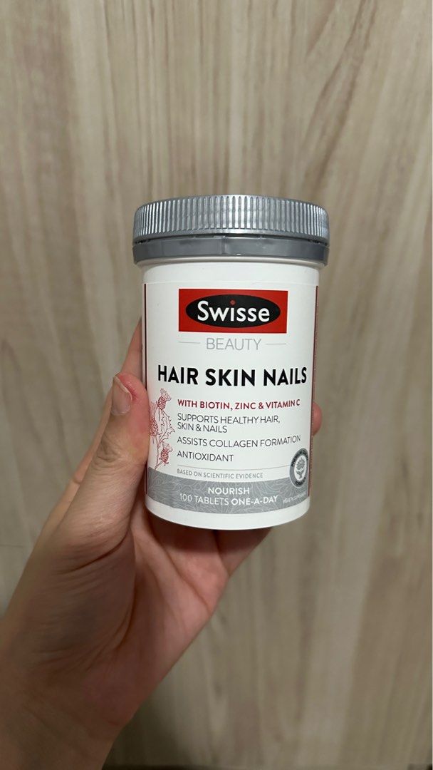 Swisse Hair Skin Nails Supplement, Health & Nutrition, Health ...