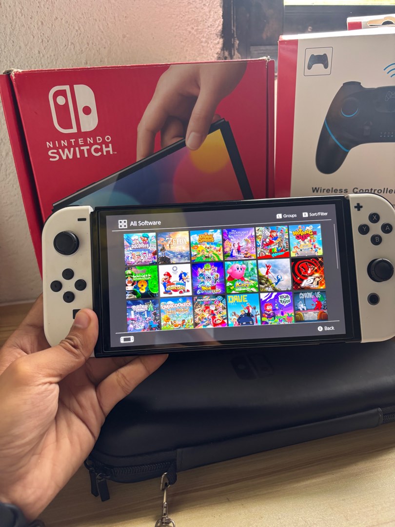 NINTENDO SWITCH OLED 512 GB Jailbreak, Video Gaming, Video Game ...