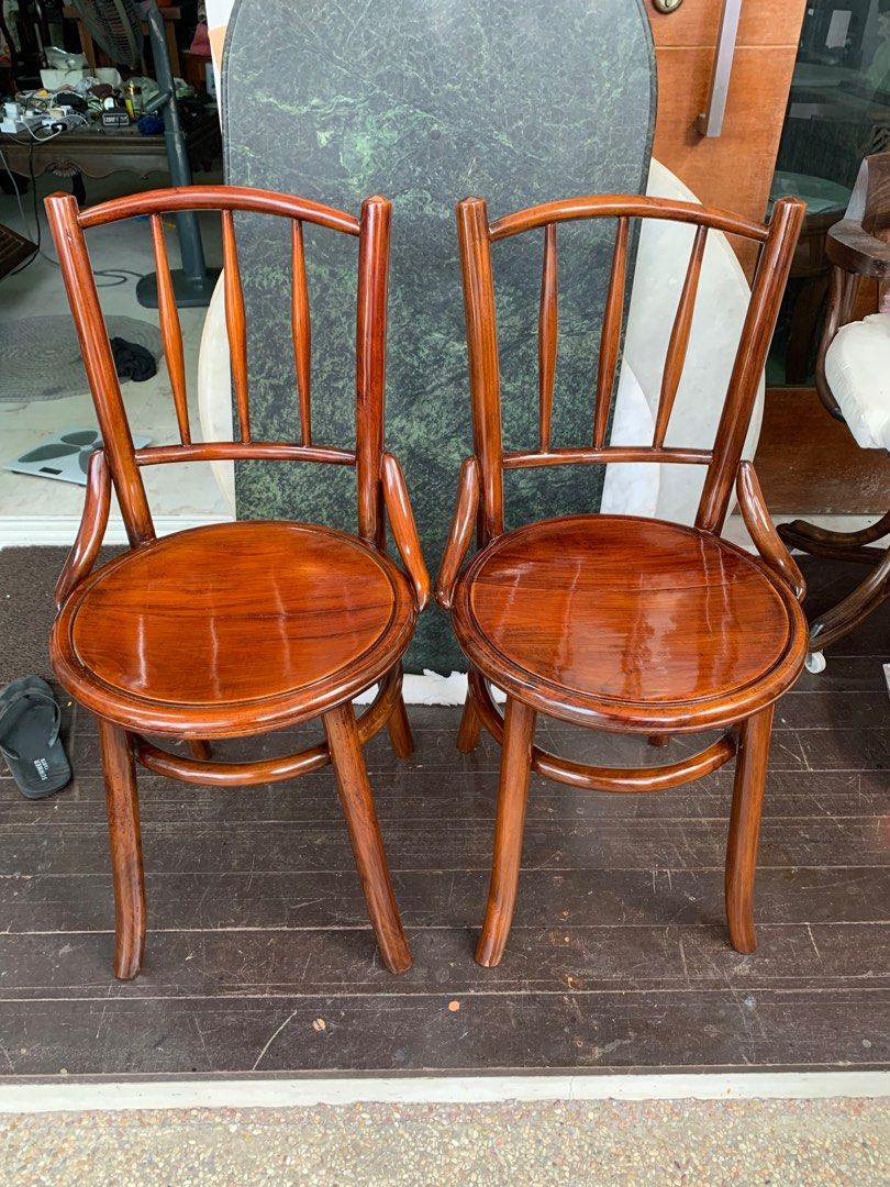 Teak Kopitiam chairs, Furniture & Home Living, Furniture, Chairs on ...