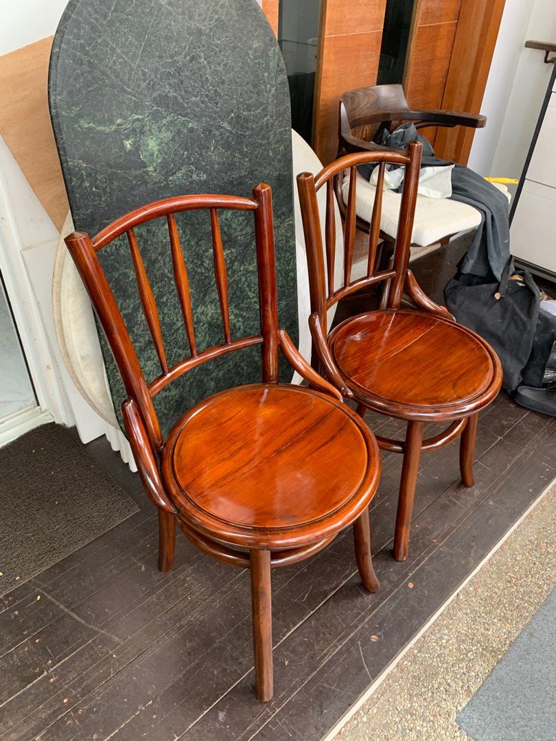 Teak Kopitiam chairs, Furniture & Home Living, Furniture, Chairs on ...