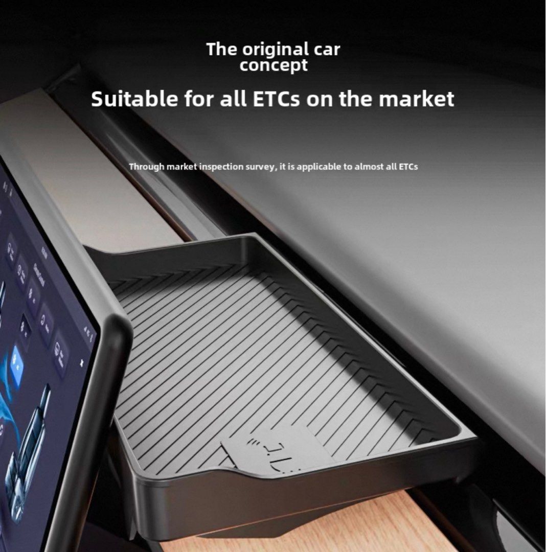 Tesla Console Storage Tray - Black, Car Accessories, Accessories on ...