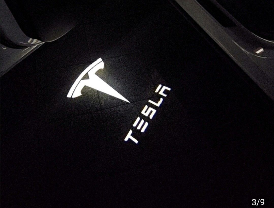 Tesla model 3/y Door projection welcome light, Car Accessories ...