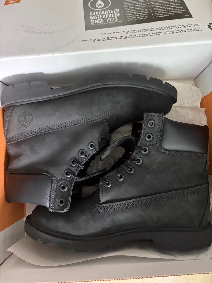 Timberland 6-Inch Premium Waterproof Boots - Black, Men's Fashion ...