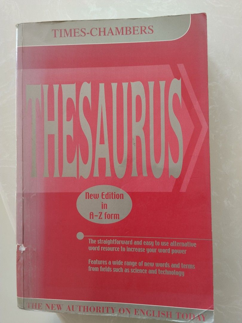Times-Chambers Thesaurus - New Edition, Hobbies & Toys, Books ...