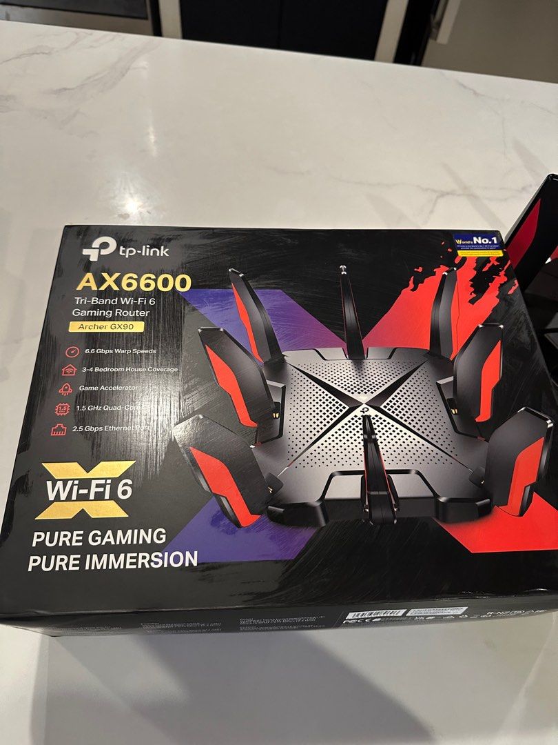TP-Link AX6600 Tri-Band Wi-Fi 6 Gaming Router, Computers & Tech, Parts ...